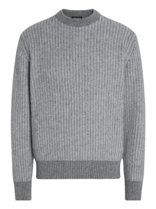 Zegna Crewneck Knitted Jumper - Gray
