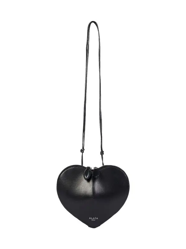 Alaïa Heart-shaped Shoulder Bag - Black