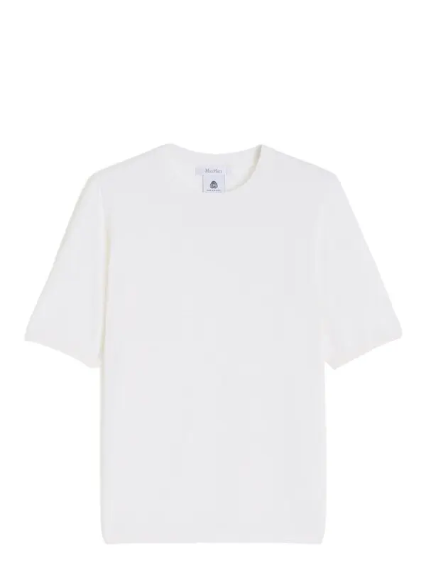 Max Mara Gerico Short-sleeved Knitted Jumper - White