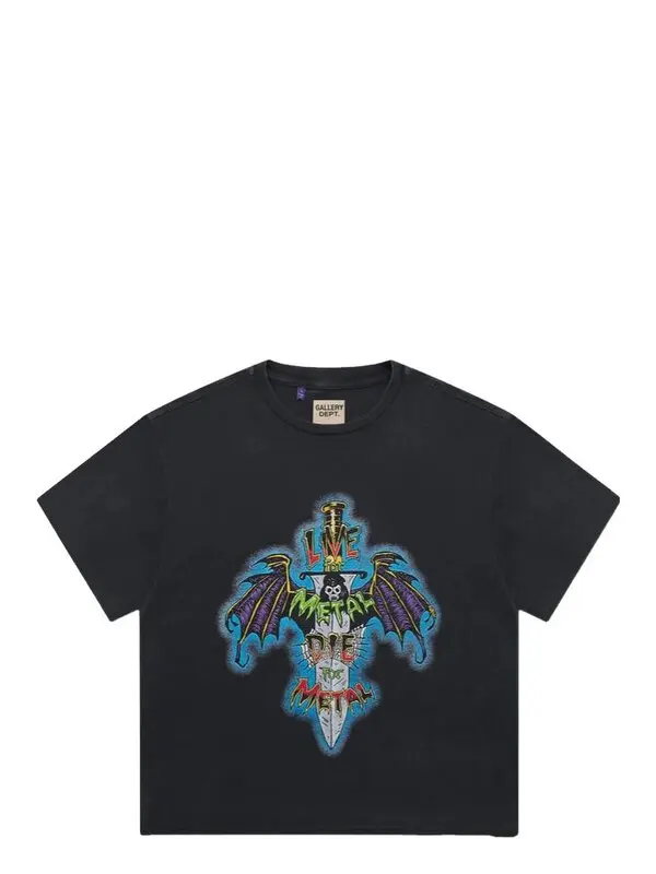 GALLERY DEPT. Live For Metal T-shirt - Black