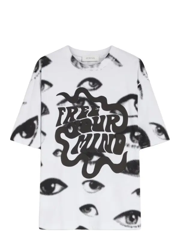 Sportmax Graphic Print T-shirt - White