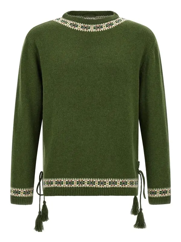 BODE Moritz Fair Isle Jumper - Green