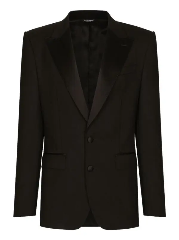 Dolce & Gabbana Dolce Gabbana Single-breasted Tailored Blazer - Black