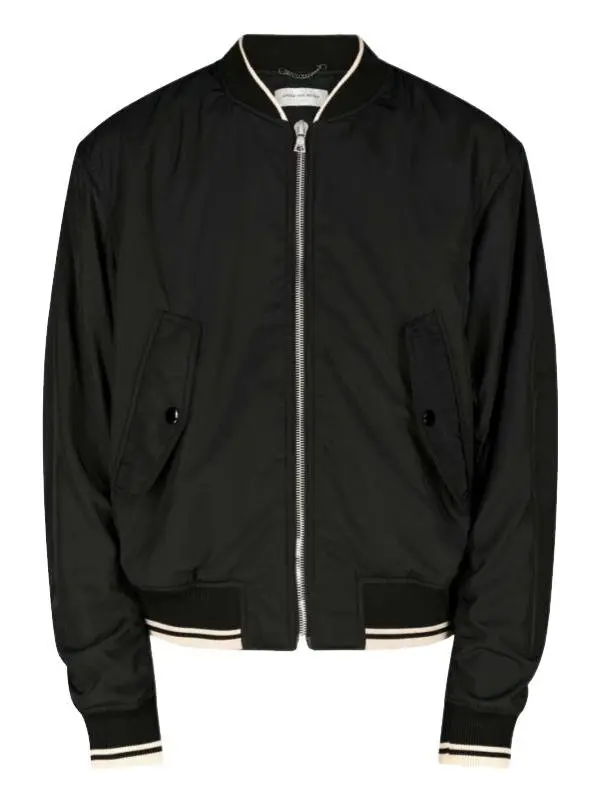 Dries Van Noten Long Sleeve Bomber Jacket - Black