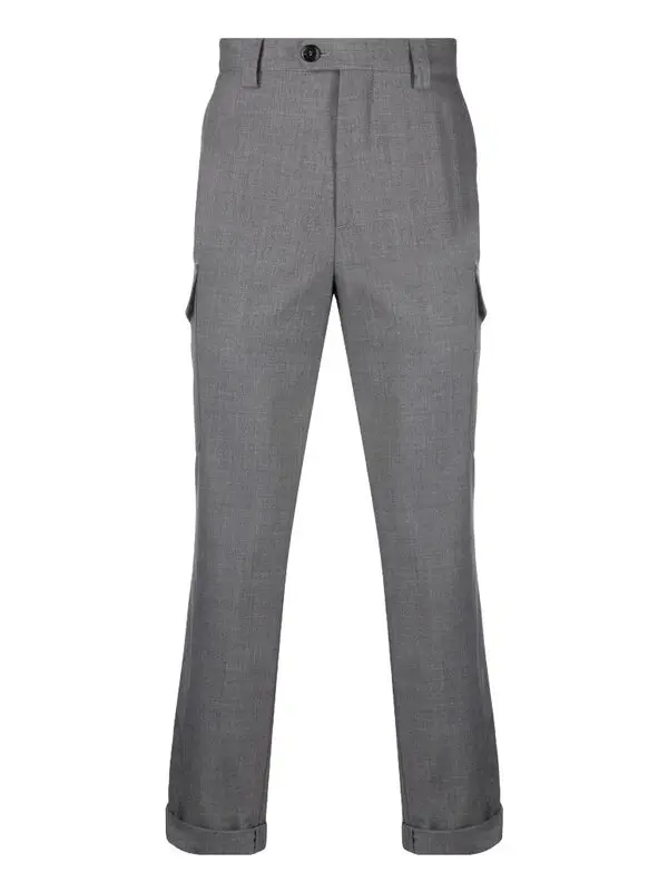 Brunello Cucinelli Cropped Tailored Trousers - Gray