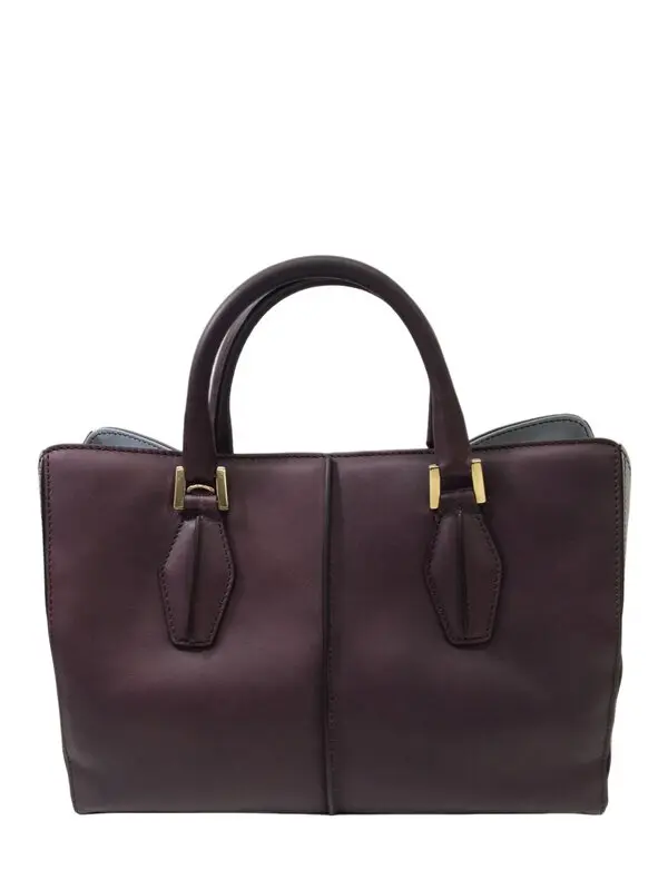TOD'S Double Handle Shoulder Bag - Black