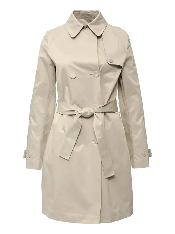 Emporio Armani Belted Trench Coat - Nude