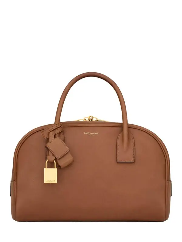 Saint Laurent Medium Boston Tote Bag - Toasted Brown