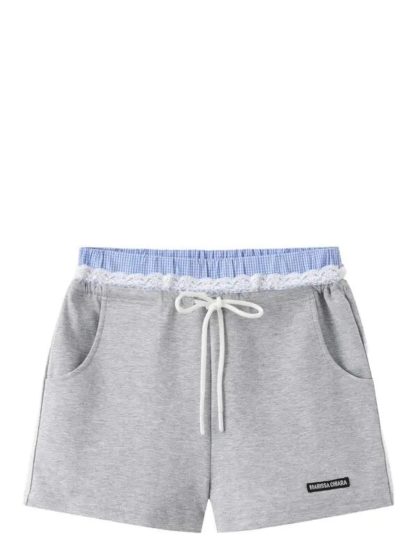 Marissa Chiara Elastic Waist Shorts - Grey