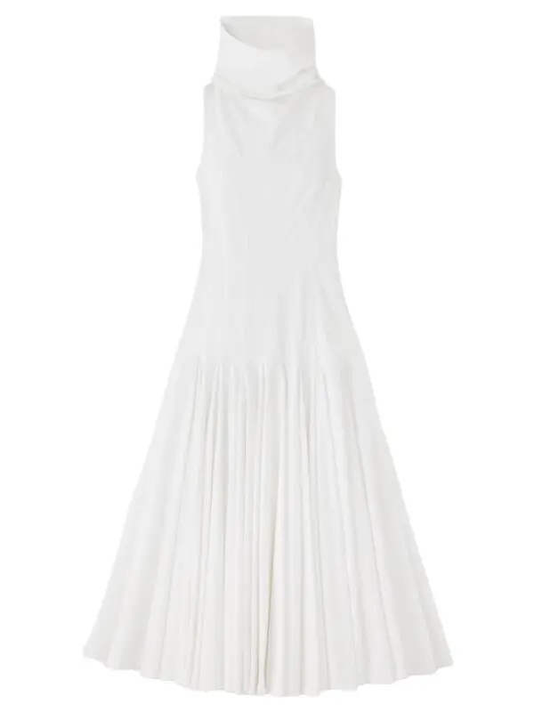 Jacquemus Triana Sleeveless Midi Dress - White