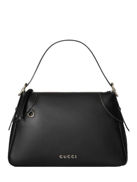 Gucci Gg Emblem Large Shoulder Bag - Black