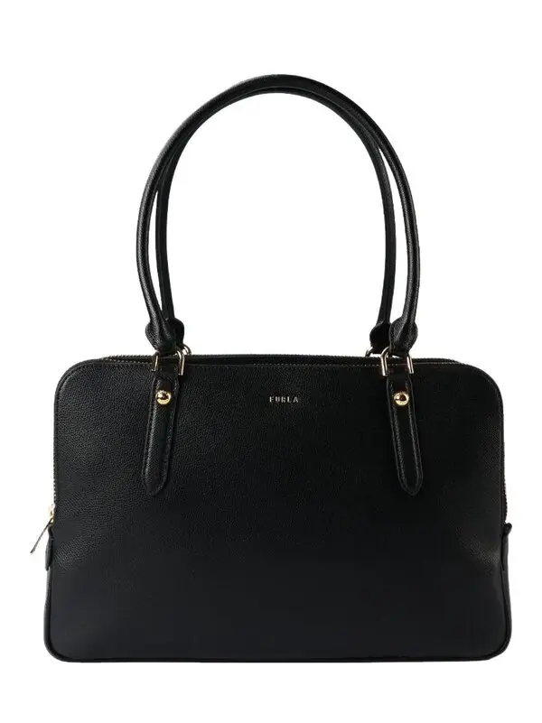 Furla Giulia Textured Tote Bag - Black