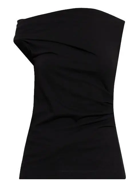 Dries Van Noten Asymmetrical Sleeveless Top - Black