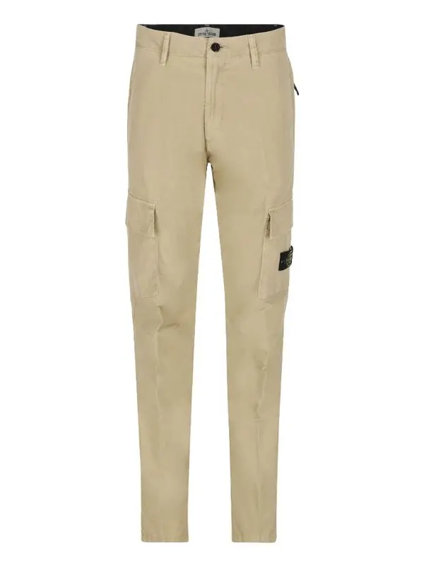 Stone Island Cargo Trousers - Nude