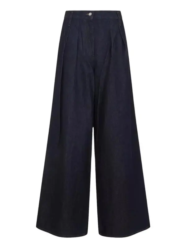Dries Van Noten Belt Loop Wide Leg Track Pants - Black