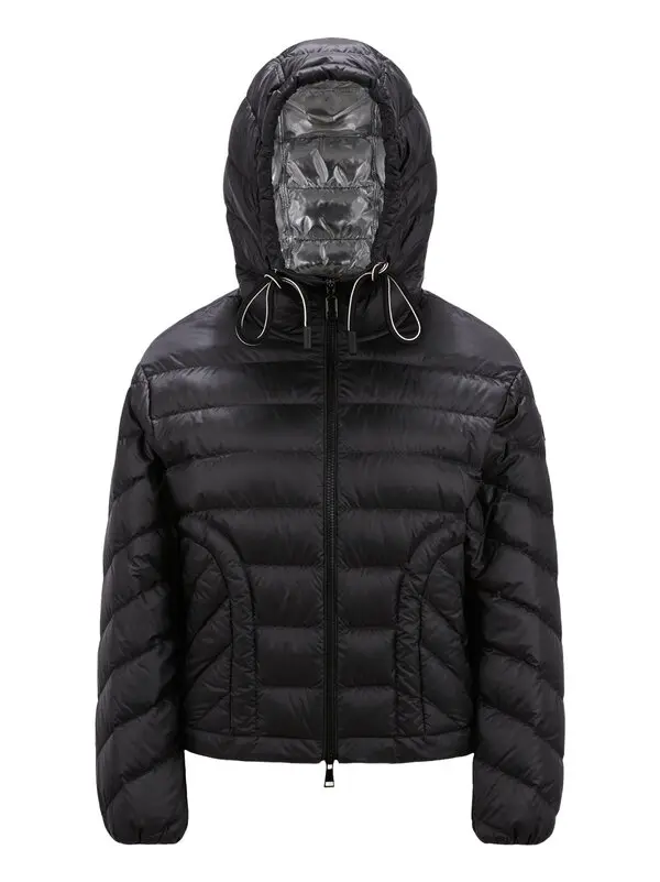 Moncler Delfo Short Down Jacket With Hood - Black