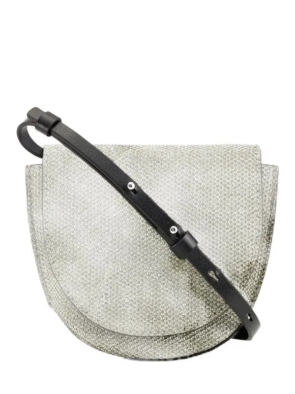 GANNI Banner Nano Saddle Bag - Gray