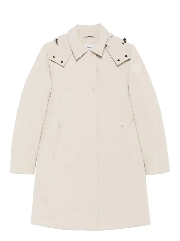 Woolrich Hooded Padded Parka - White