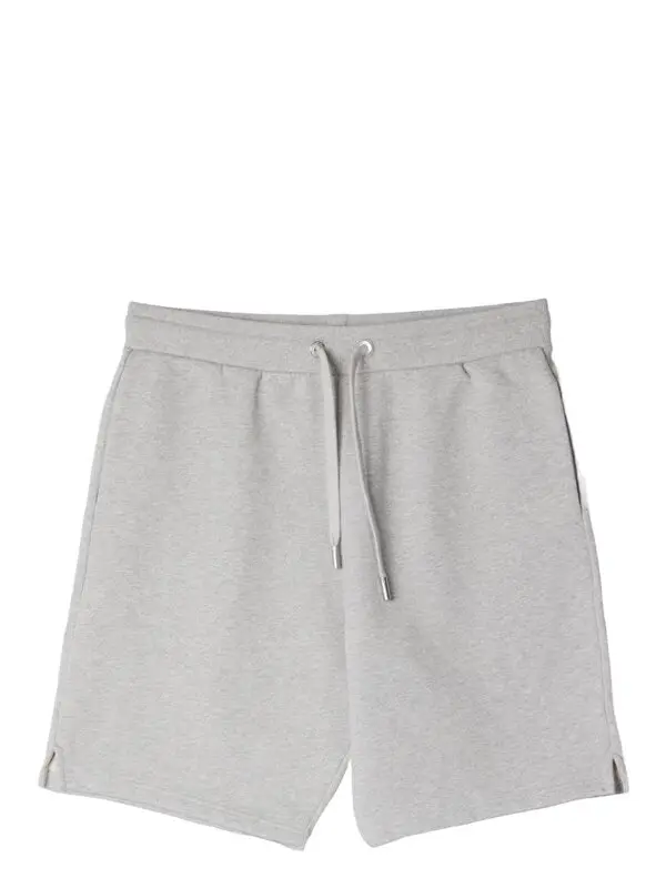 Ami De Coeur Embroidered Drawstring Shorts - Gray