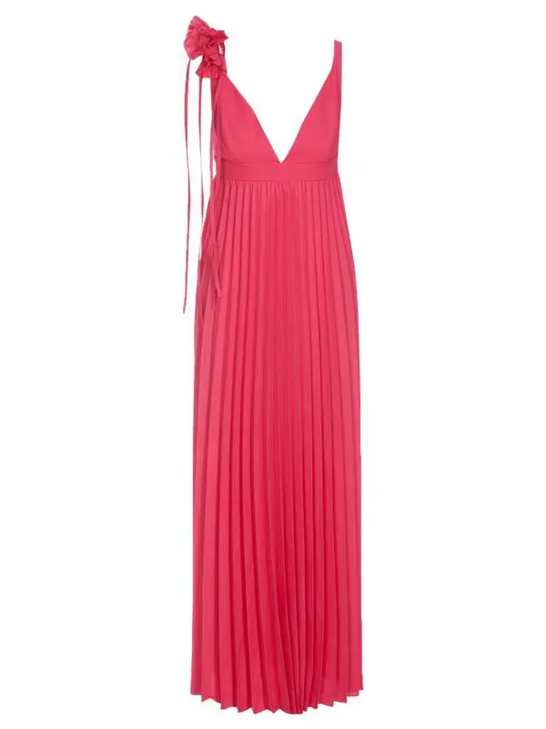 P.a.r.o.s.h Sleeveless Embellished Maxi Dress - Red