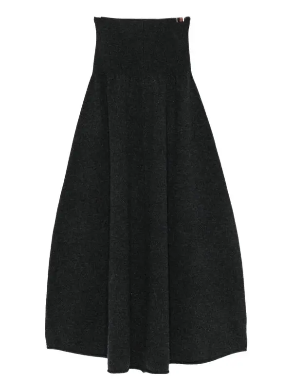 Extreme Cashmere High-waisted Maxi Skirt - Black