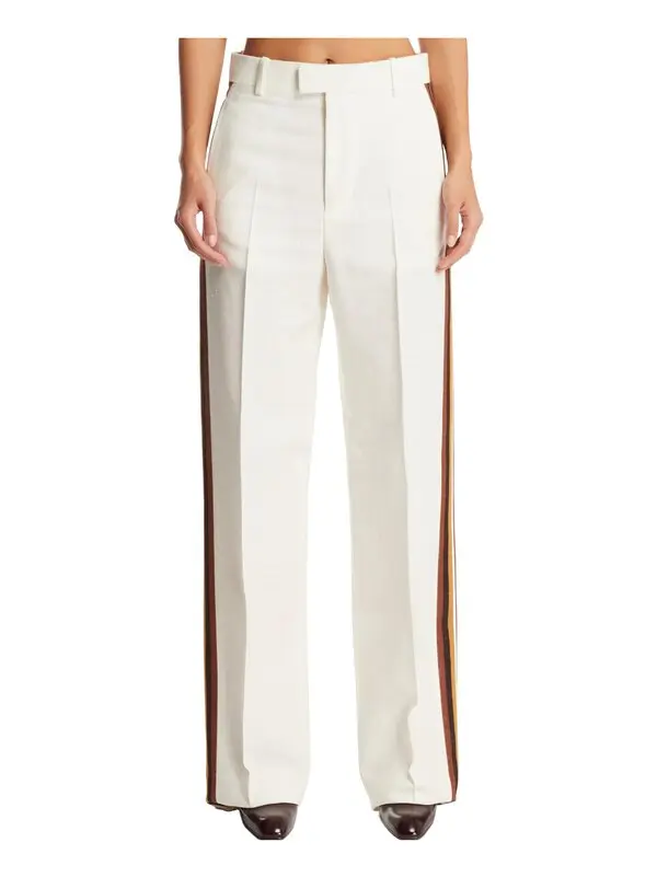Bottega Veneta Striped Tailored Trousers - White