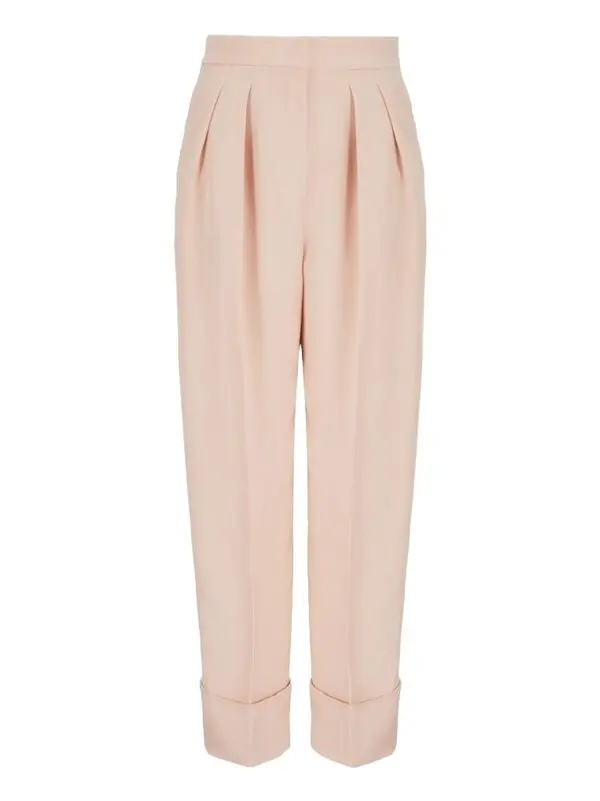 Giorgio Armani Mid Rise Glitter Detailed Trousers - Pink