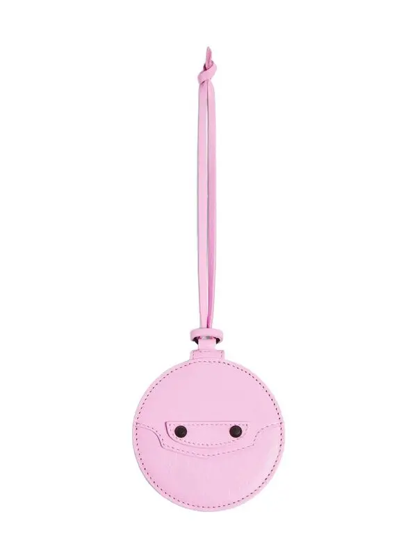 Balenciaga Le City Round Mirror Charm - Pink Bubble