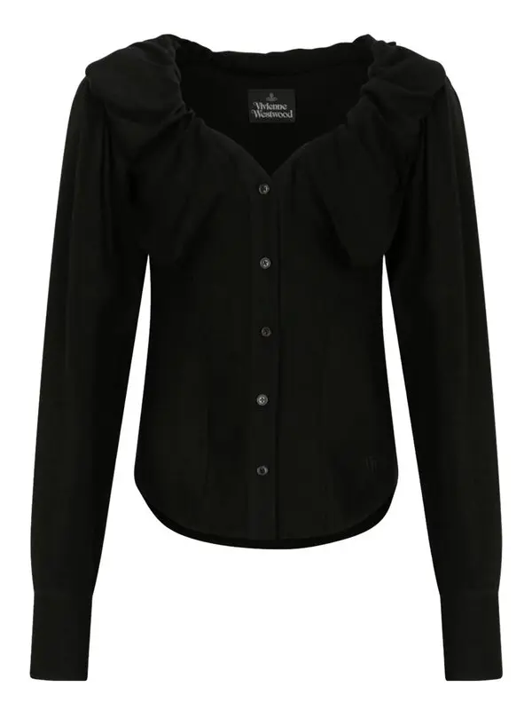 VIVIENNE WESTWOOD Sweetheart Neck Shirt - Black
