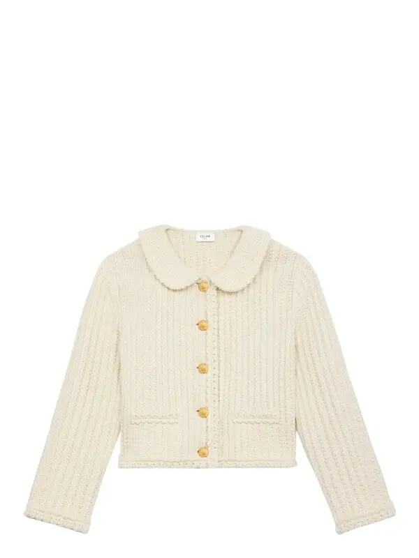 Celine Cardigan Jacket In Cotton - No