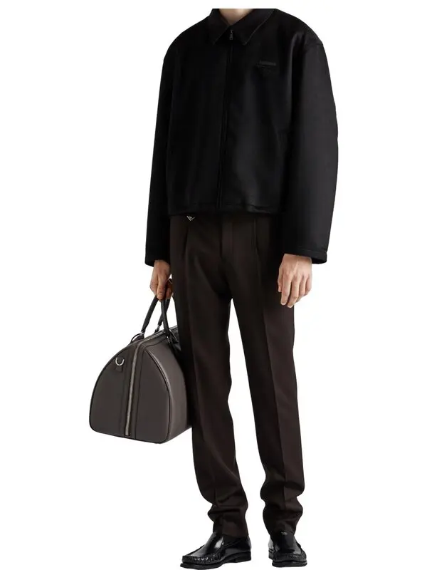 Prada Pleated Tailored Trousers - Black