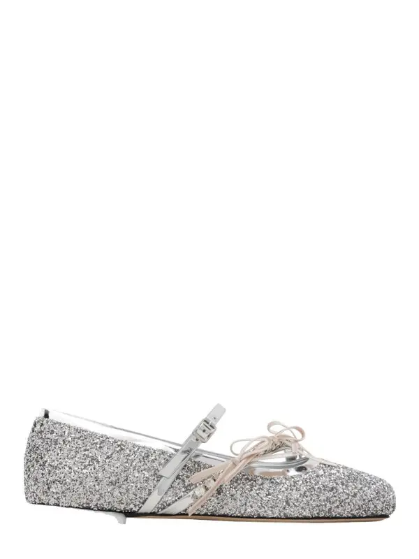 JIMMY CHOO Loli Ballet Flats - Silver/macaron