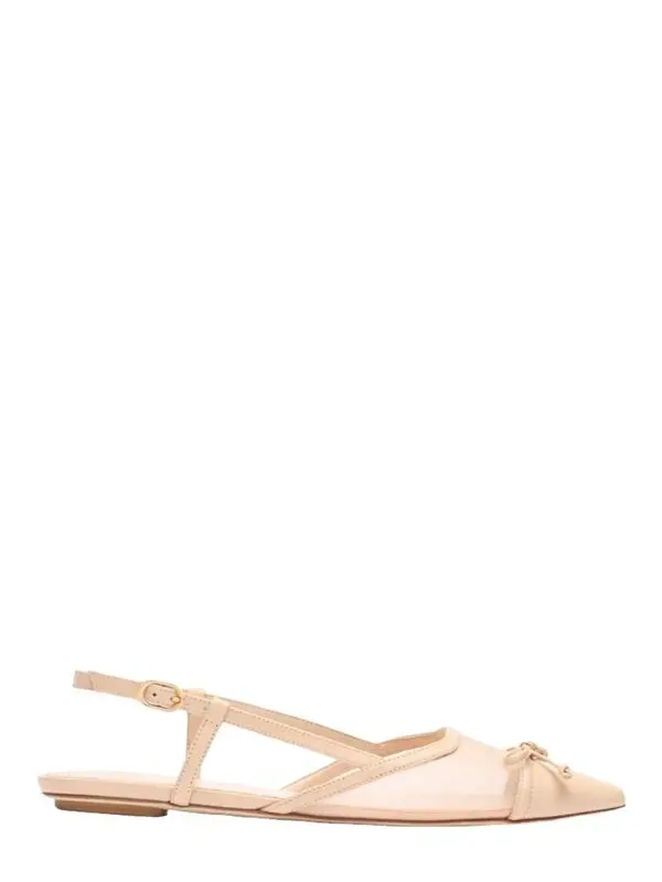 STUART WEITZMAN Kitty Slingback Flat - Beige/light Beige