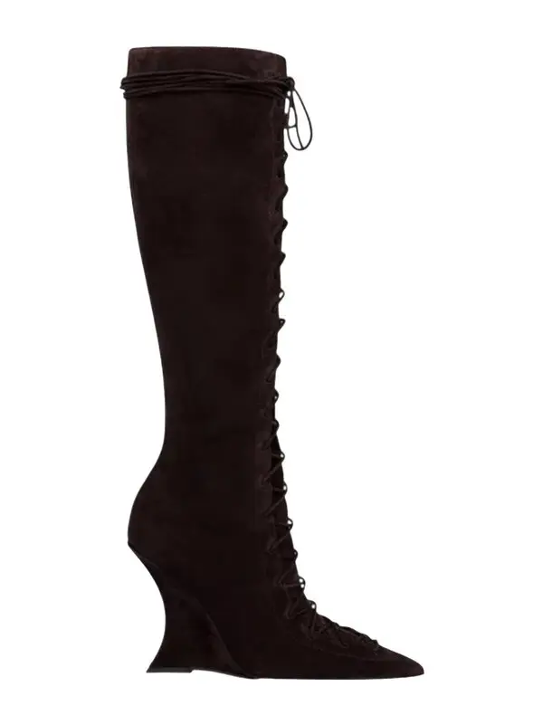 Paris Texas Nina Lace-up Boots - Black