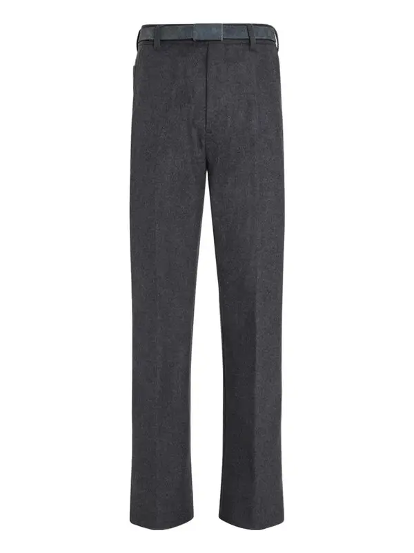 Zegna Wool Tapered Trousers - No