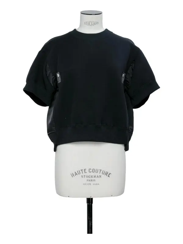 Sacai Short Sleeve Panelled T-shirt - Black