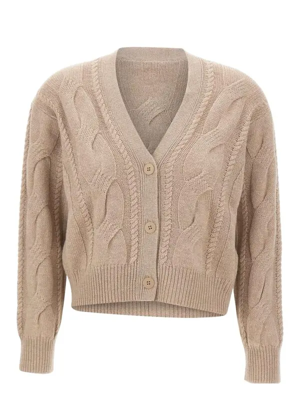 Max Mara Aladino V-neck Cardigan - Nude
