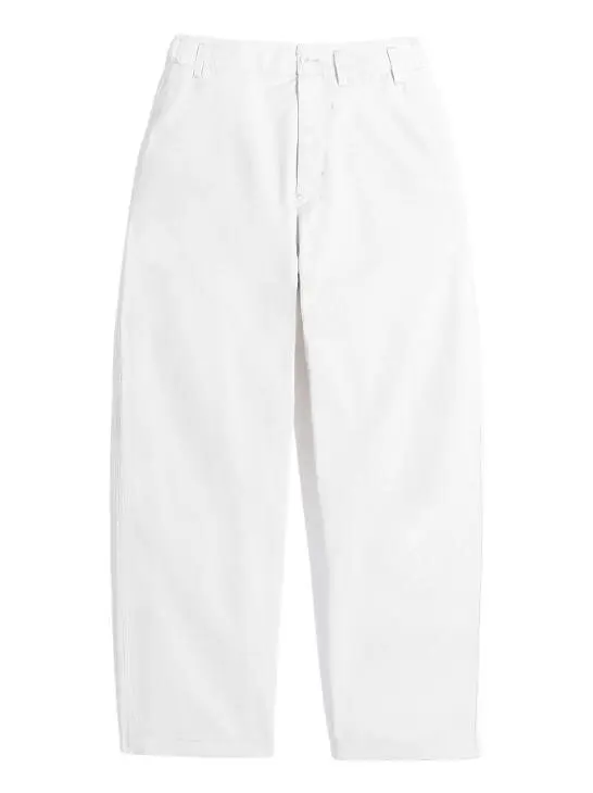 LEMAIRE Straight-leg Cotton Twill Trousers - Rice Powder