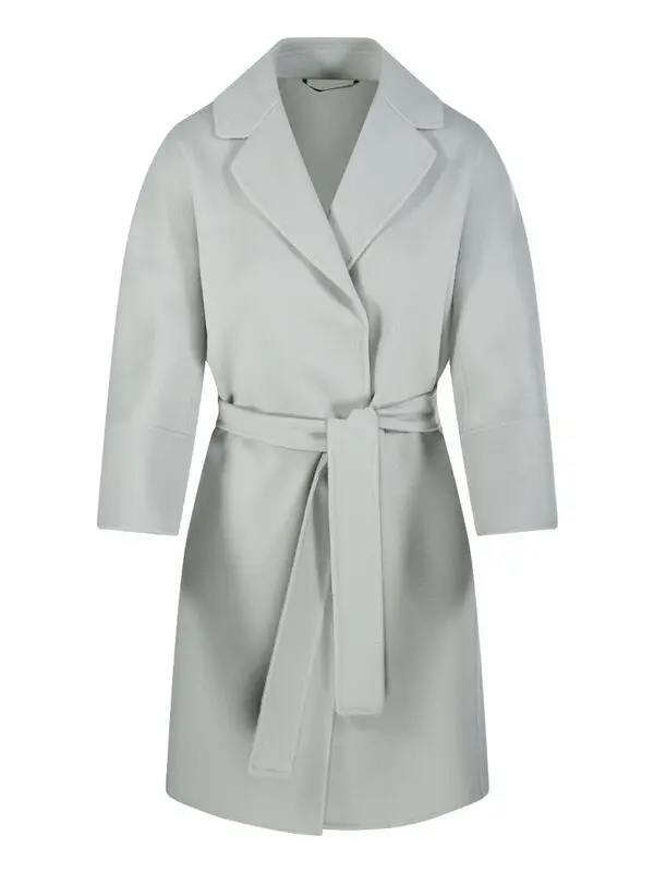 Max Mara Belted Coat - Gray