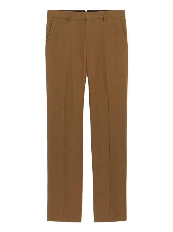 Ami Straight Leg Pants With Buttoned Back Pockets - Hazelnut Color