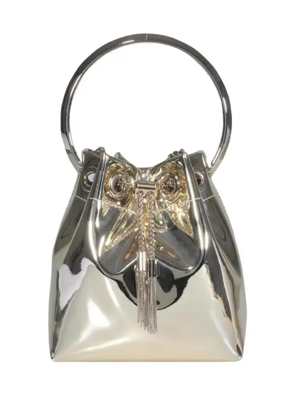 JIMMY CHOO Bon Bon Metallic Bucket Bag - Multicolor