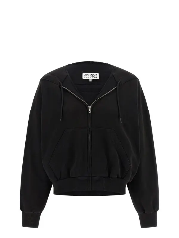 MAISON MARGIELA Drawstring Hoodie - Black