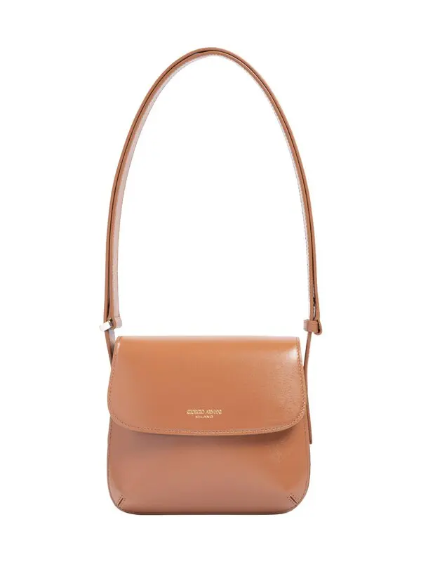 Giorgio Armani Logo Stamp Shoulder Bag - Pink