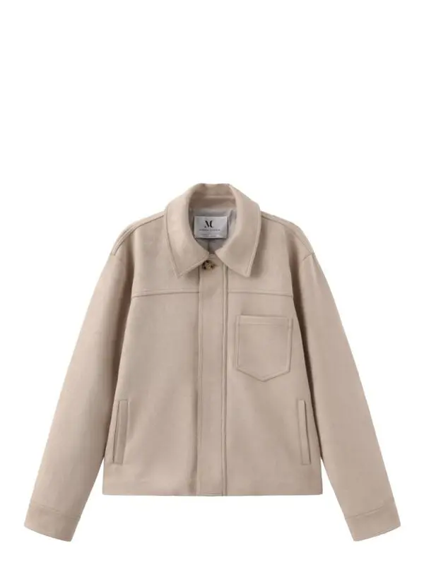 Marissa Chiara Long Sleeve Leather Jacket - Camel