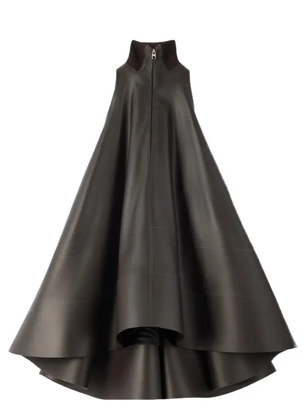 Jacquemus The Triangle Mini Dress - Dark Brown