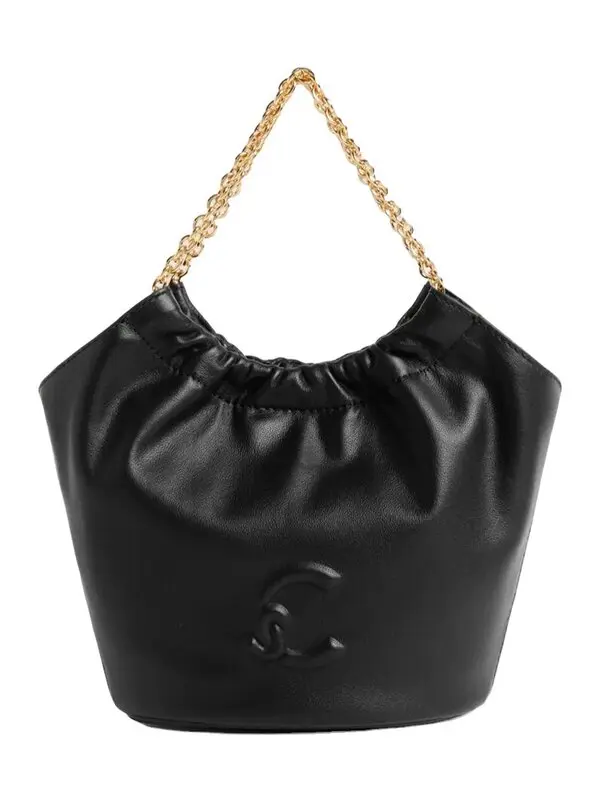 COCCINELLE Smash Mini Tote Bag With Chain Straps - Noir