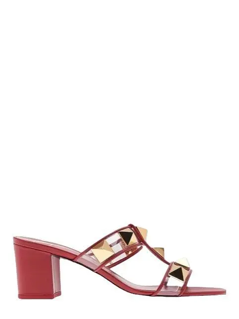 Valentino Garavani Rivet High Heel Sandals - Red