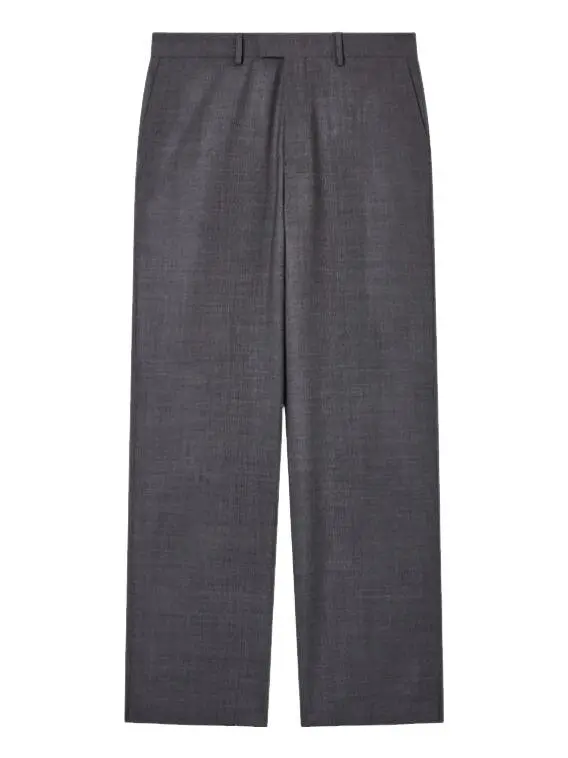 Emporio Armani Regular Fit Tailored Trousers - Grey