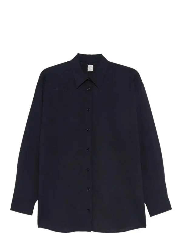 TOTEME Classic Fluid Shirt - Blue
