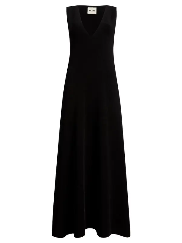 Khaite Keran Maxi Dress - Black